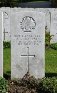 CARTNER Alfred James – Bendigo Remembers those who died in World War One