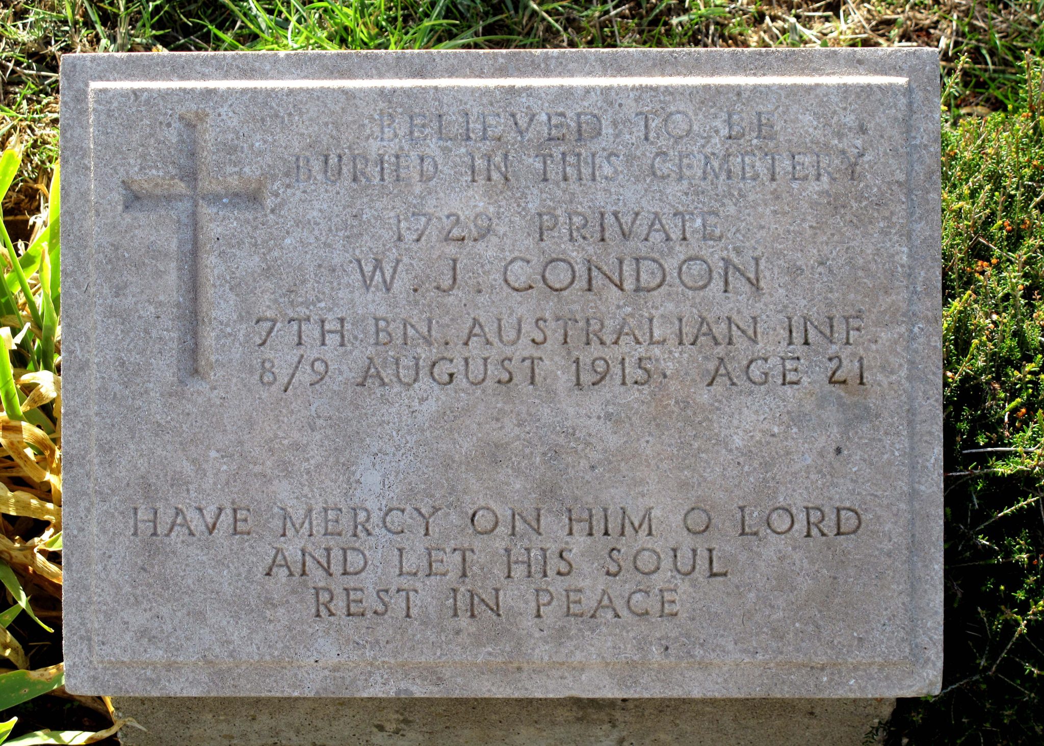 CONDON William Joseph – Bendigo Remembers those who died in World War One