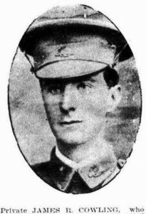 COWLING James Richard – Bendigo Remembers those who died in World War One