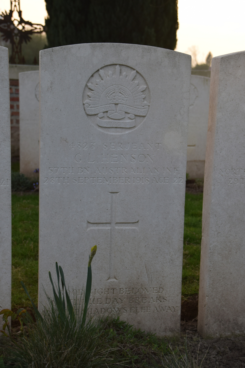 HENSON George Lyonel – Bendigo Remembers those who died in World War One