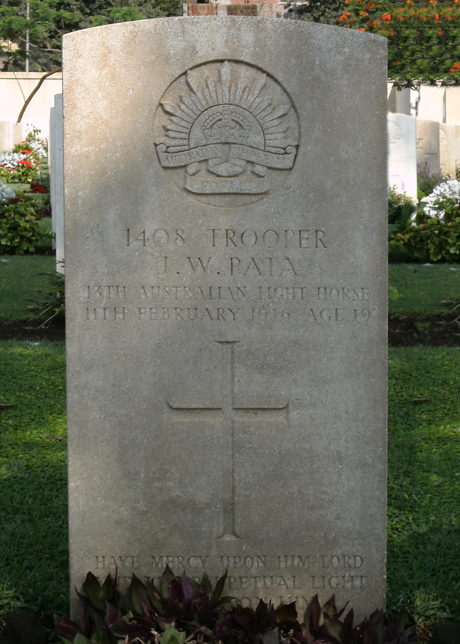 PATA Joseph William – Bendigo Remembers those who died in World War One