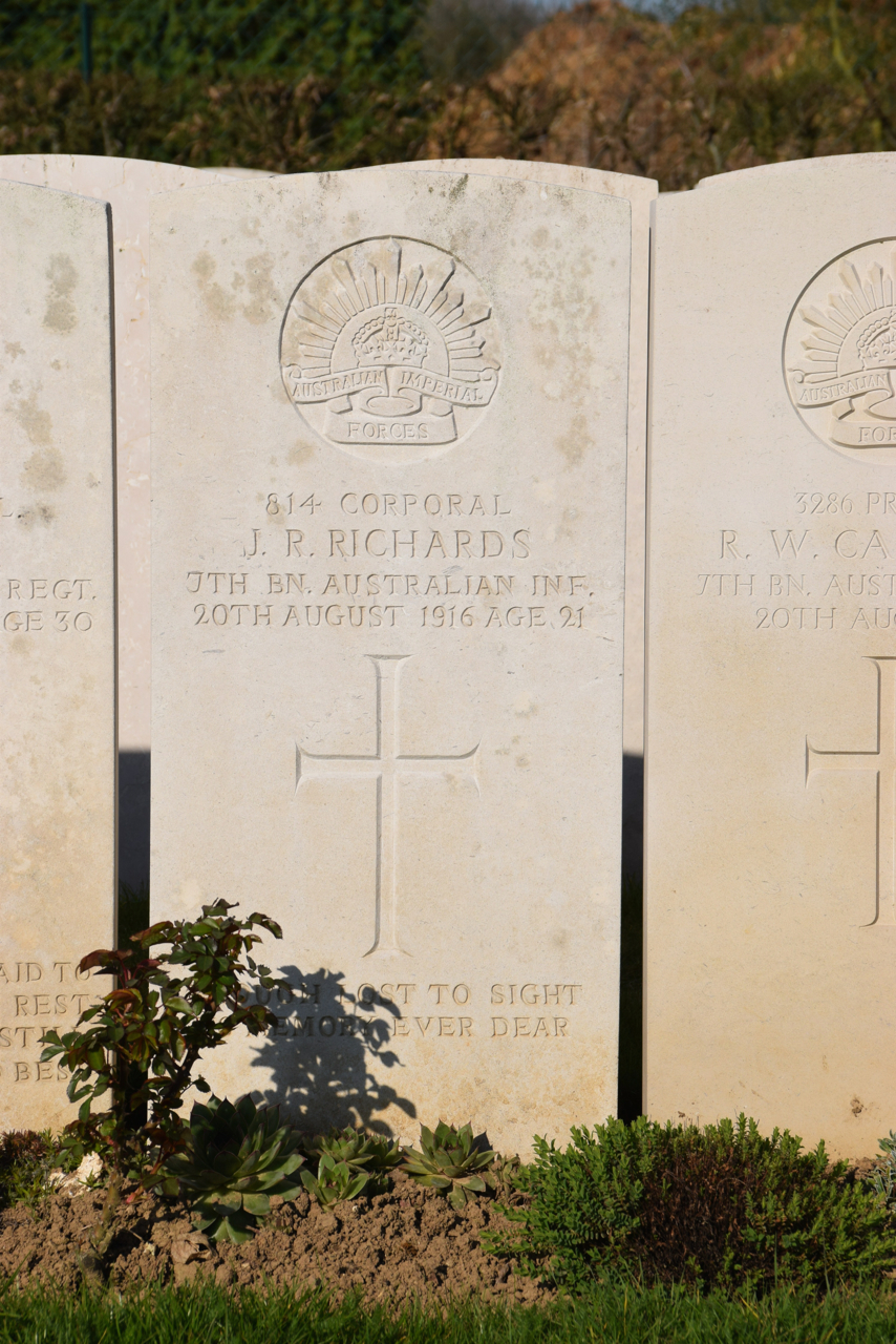 RICHARDS Joseph Roy – Bendigo Remembers those who died in World War One