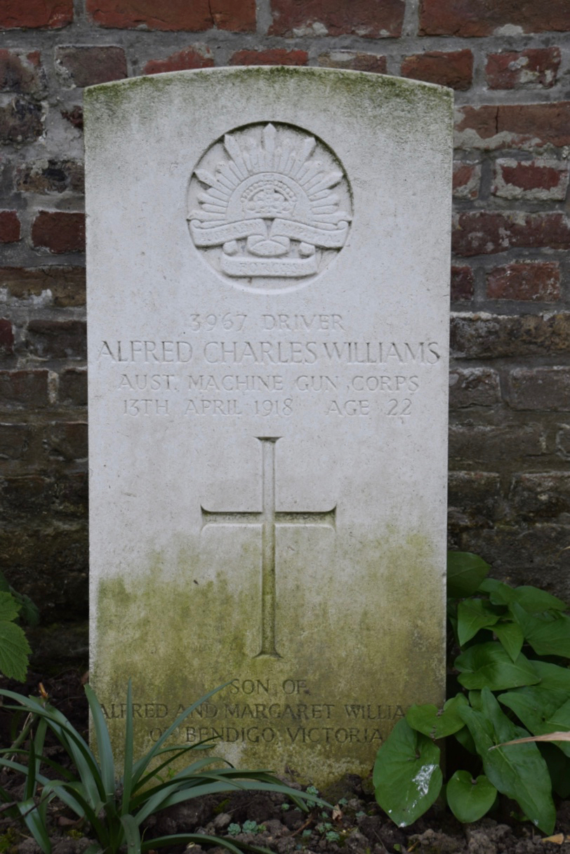 WILLIAMS Alfred Charles – Bendigo Remembers those who died in World War One